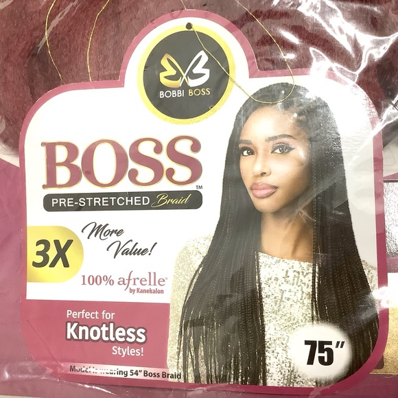 Bobbi Boss | Hair | 75 Bobbi Boss Prestretched Braiding Hair Red ...